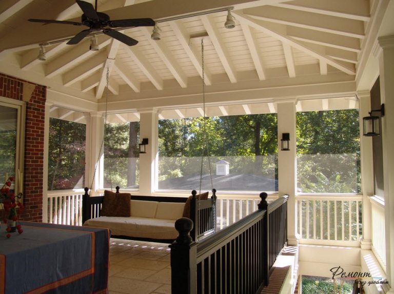 Veranda attached to the house: choice of material, design, finishing ...